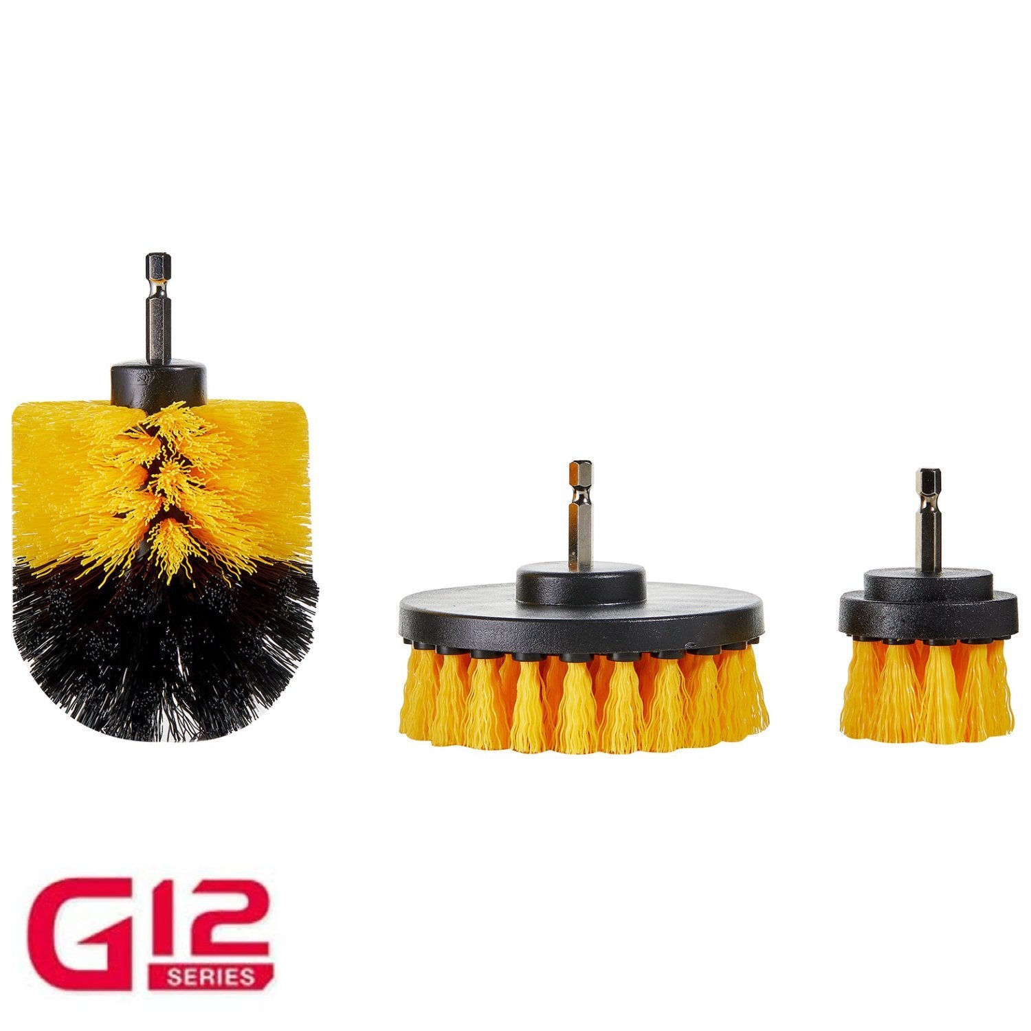 Durofix G12 Series 3-Piece Drill Brush Set – Power Scrubbing Cleaning