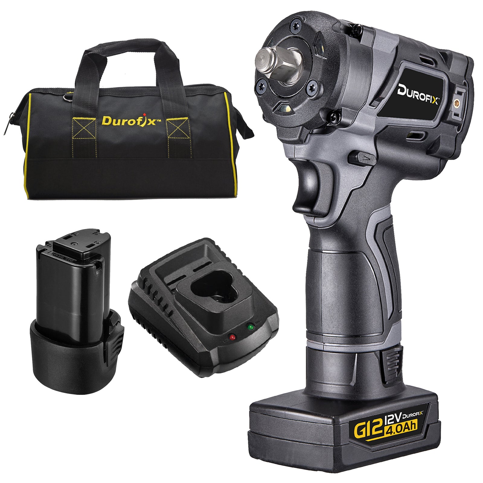 Durofix RI12184-4-P2G G12 Series 12V Brushless 1/2" Cordless Impact Wr