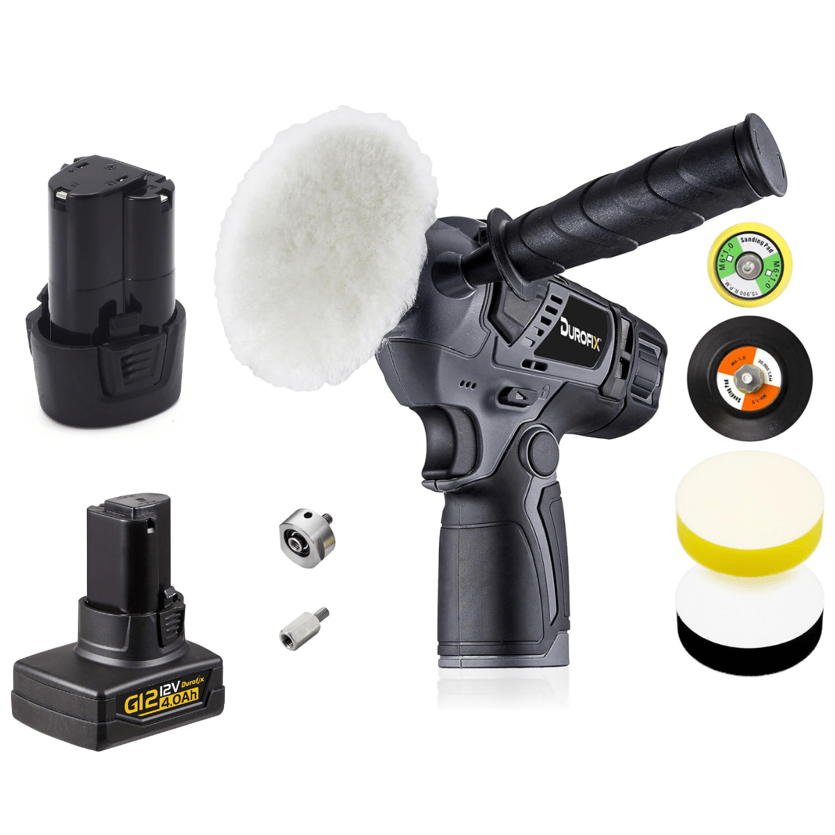 Durofix RS1222-P2G G12 Series 12V Cordless 3" Compact Polisher & Sande