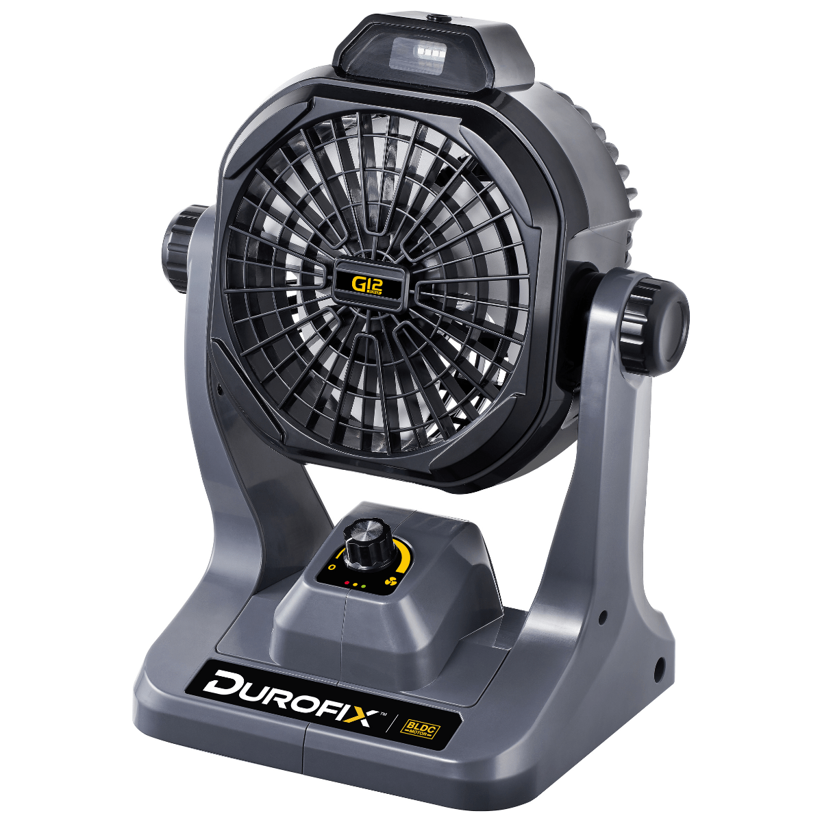 Durofix RZ1290P G12 Series 12V 270CFM Brushless Jobsite Fan, Portable